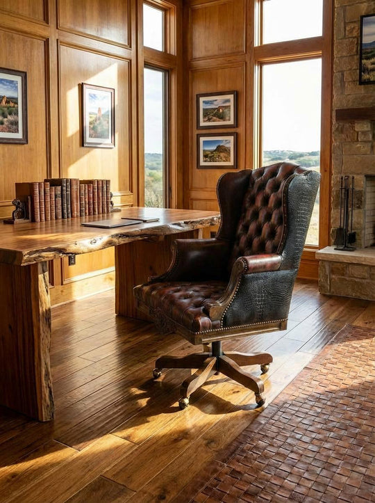 Texas Leather Western Collection | Western Barstools and Dining Chairs
