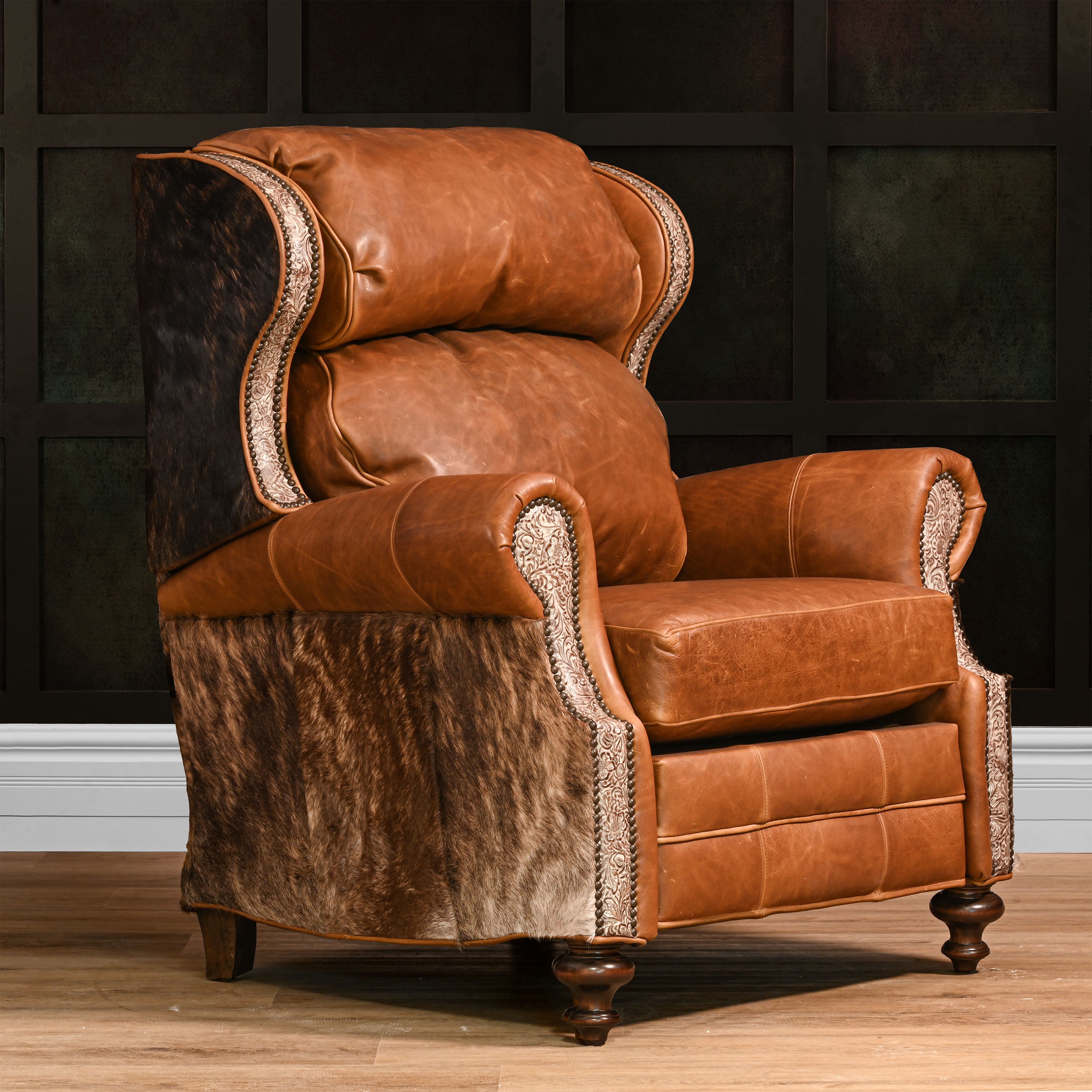 Brownsville Leather Recliner – Texas Leather Western Collection