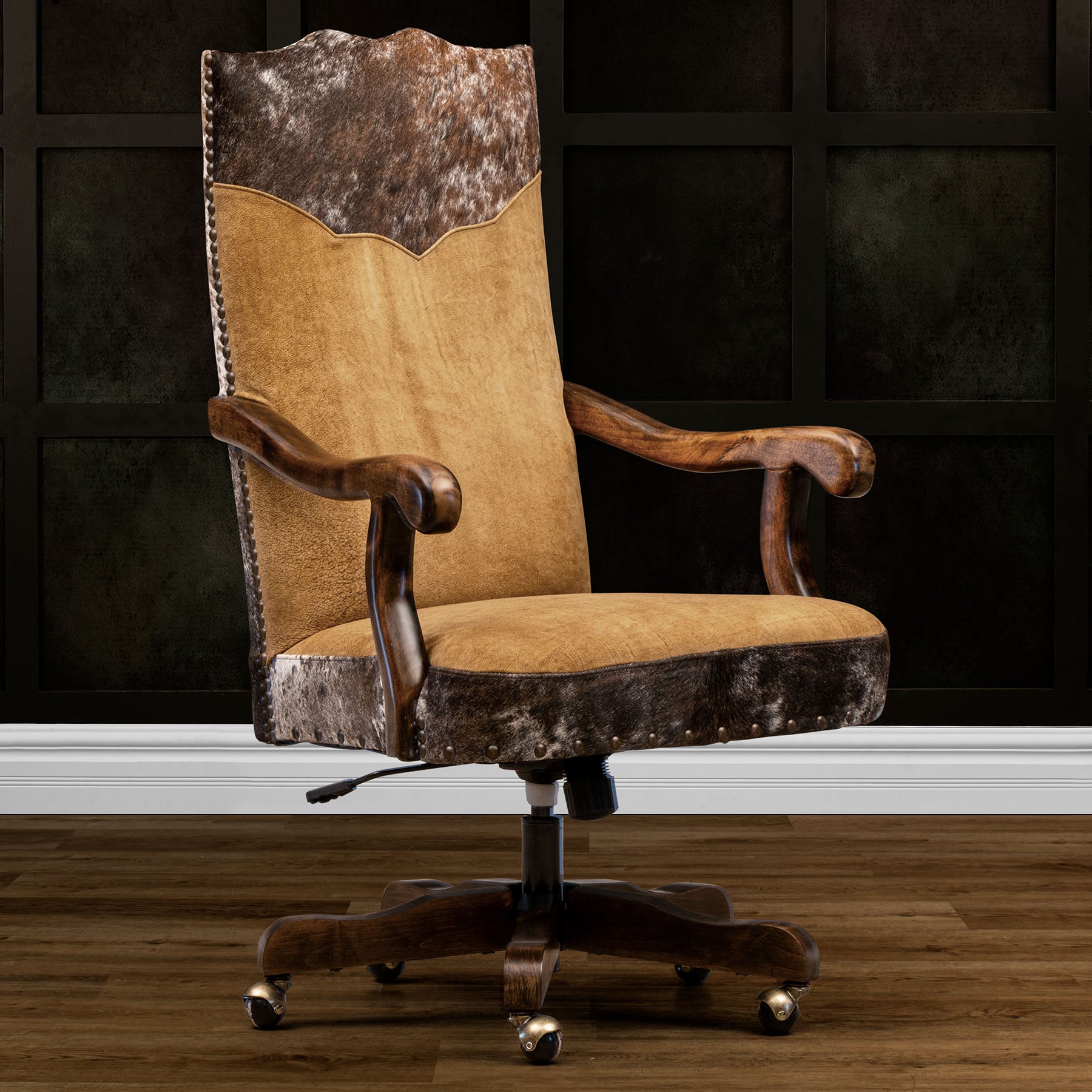 Jolly Chisum Office Chair – Texas Leather Western Collection