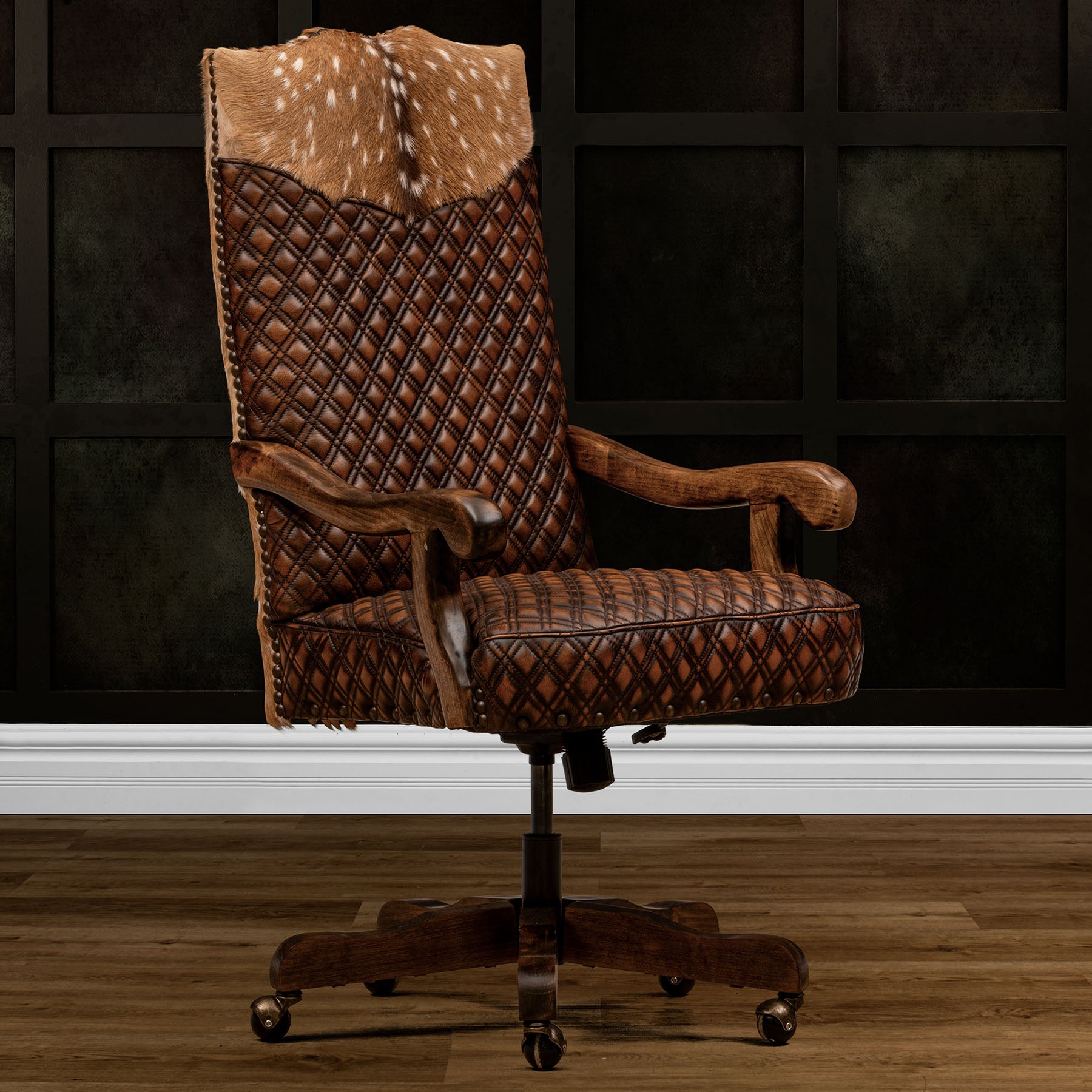 Hays Chisum Office Chair – Texas Leather Western Collection