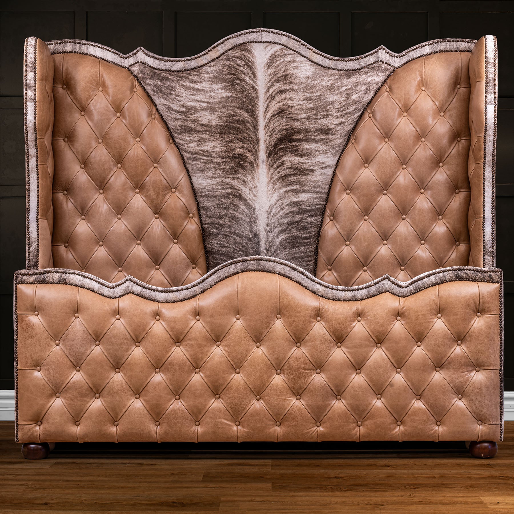Clearmont Tufted Leather Bed – Texas Leather Western Collection