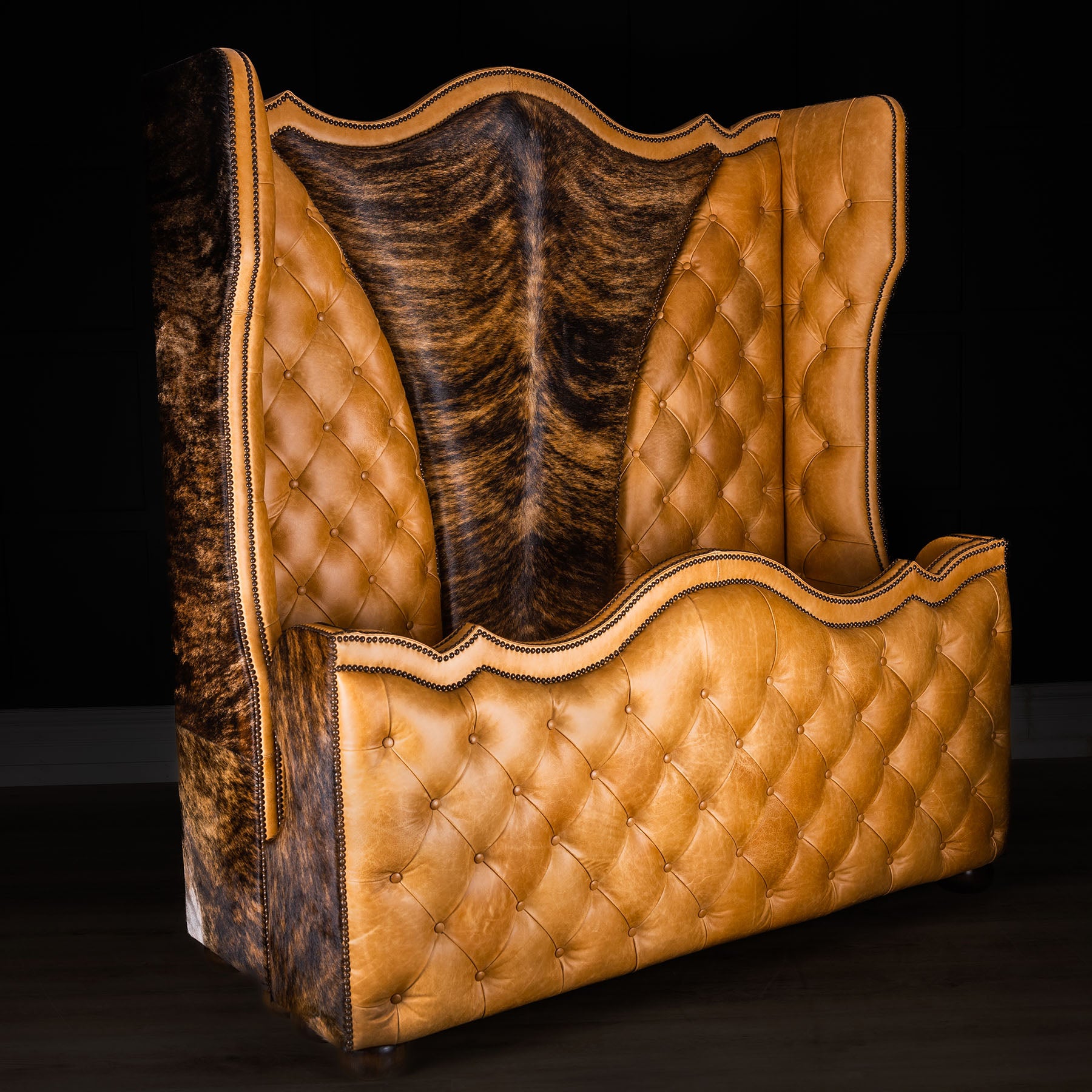Fairhope Tufted Leather Bed – Texas Leather Western Collection