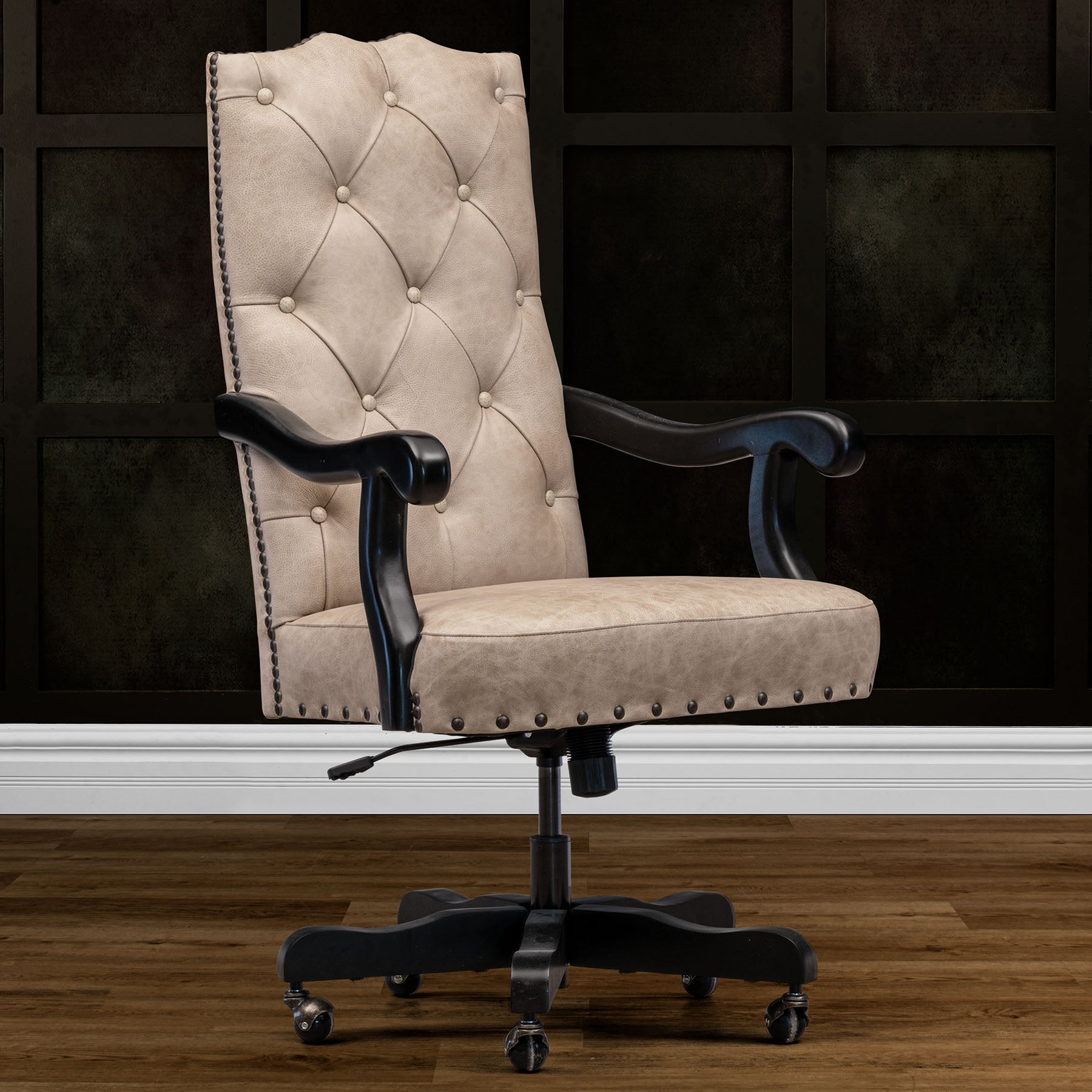 Mound Tufted Chisum Office Chair – Texas Leather Western Collection