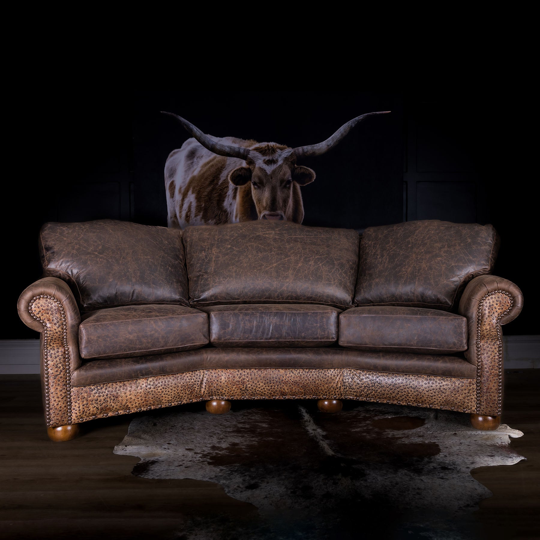 Silt Conversation Sofa – Texas Leather Western Collection